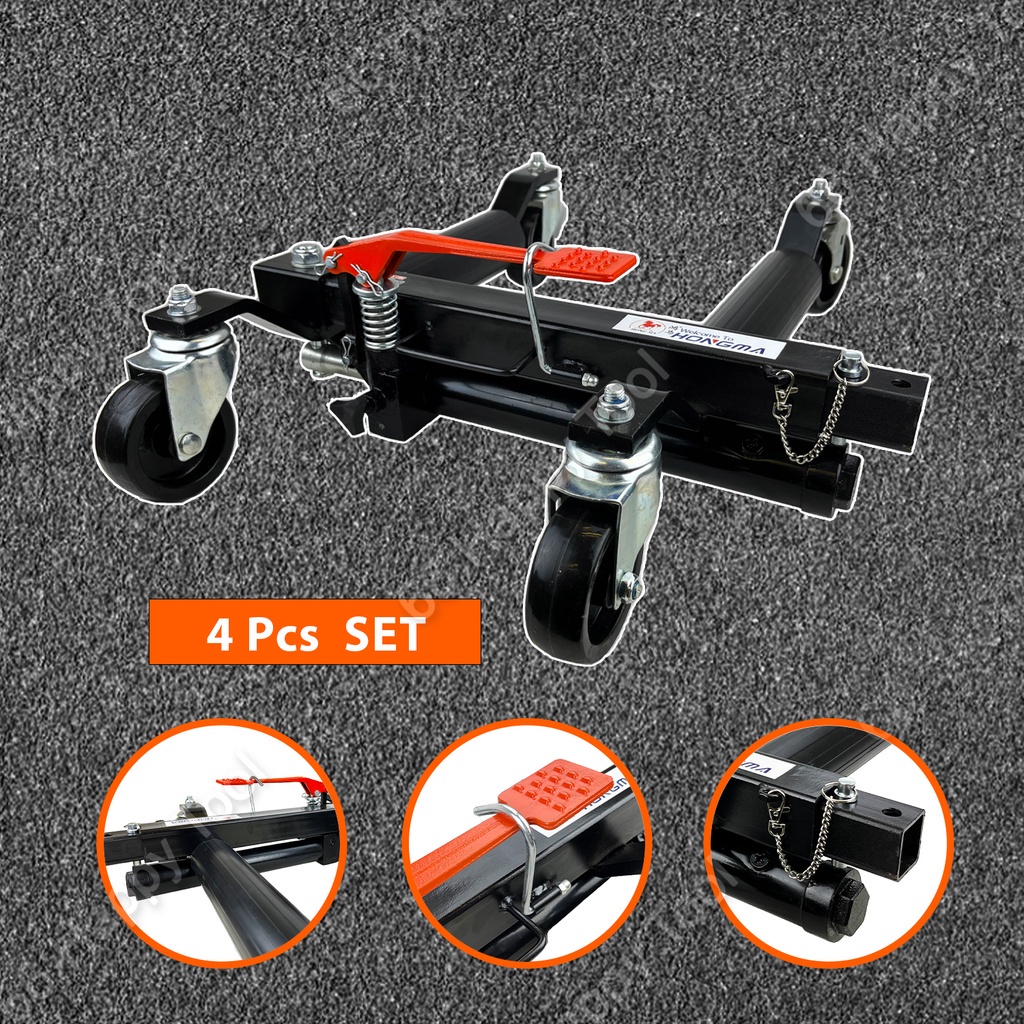 (4pcs SET) HongMa Car Moving Device Dolly Hydraulic Vehicle Positioning ...