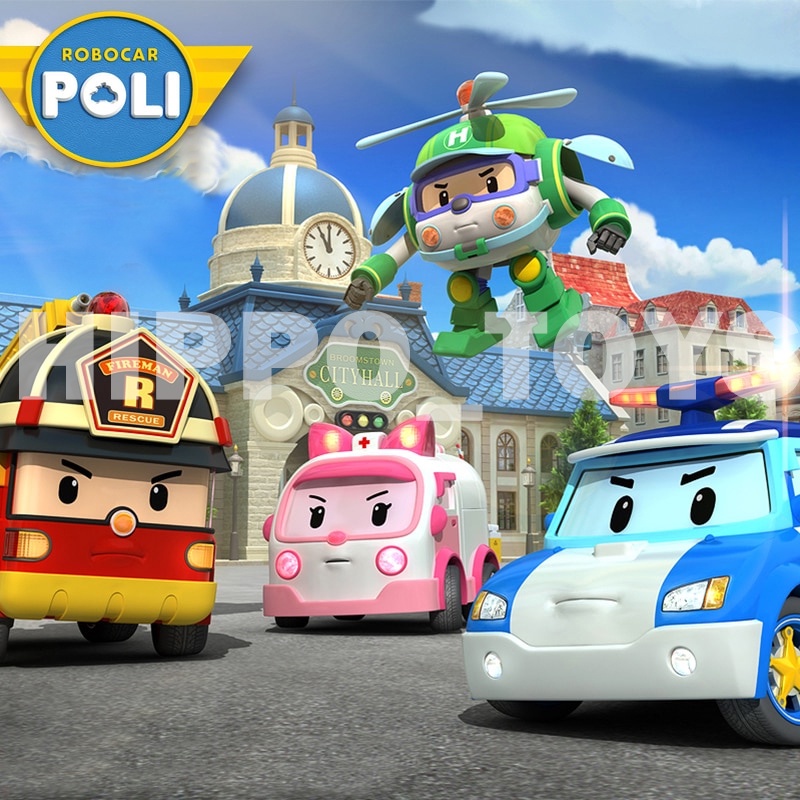Robocar Poli Robot Toys Transform Into A Car Developmental For Children ...