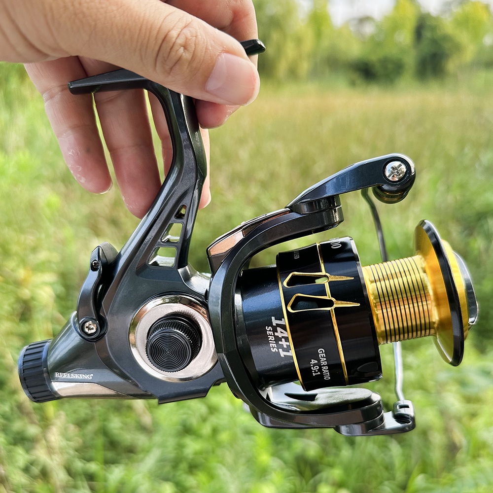 High Quality Metal Fishing Spinning Reel KH3000-KH6000 High Speed 5.2:1 ...