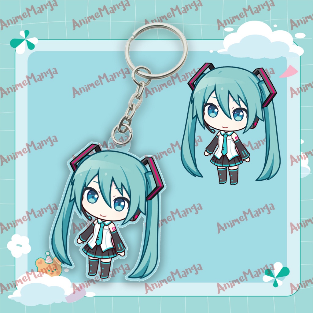 Hatsune Miku Chibi Acrylic Keychain Hanging Bookbag as a Gift | Shopee ...