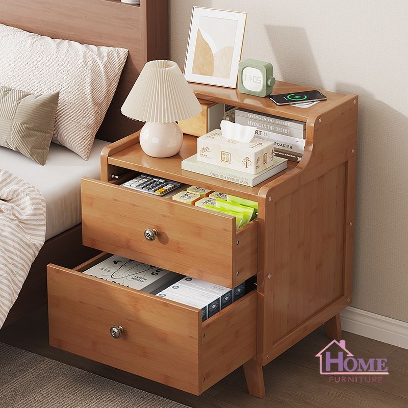 🍁Bedside table/minimalist modern multifunctional bedside table ...