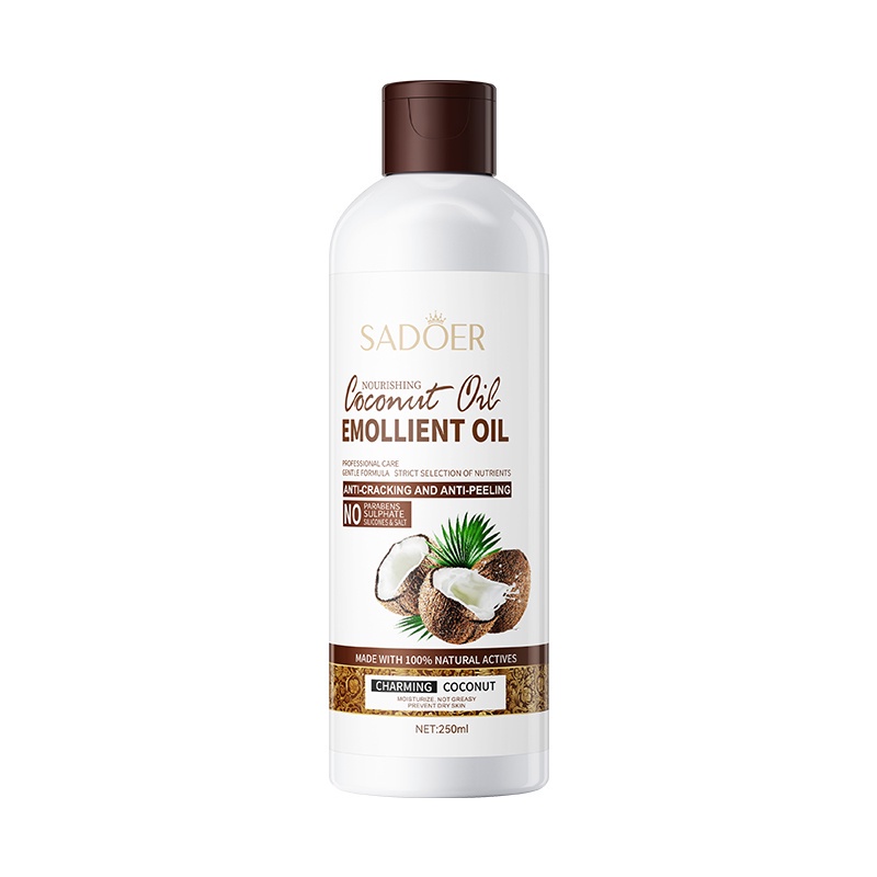 ROREC SADOER Nourishing Coconut Oil Emollient Oil Moisturizing Anti-Chapped Hands Feet Essential ...