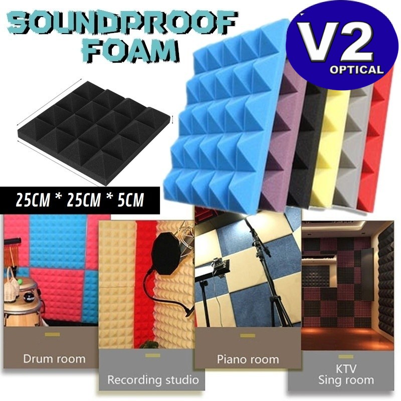 (1 PC)Soundproof Sponge Studio Sound Stop Absorption Panel KTV ...
