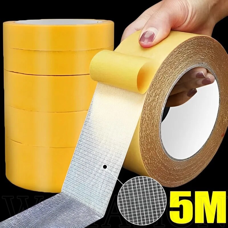 1/2/3/5cm Super Viscosity Cloth-Based Tape / Waterproof Double Sided ...