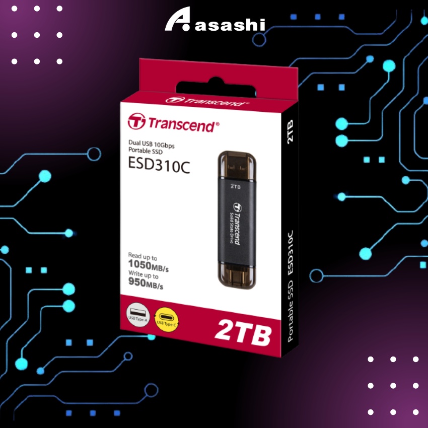 Transcend ESD310C / ESD310S 512GB / 1TB USB3.1 Gen2 Portable SSD with ...
