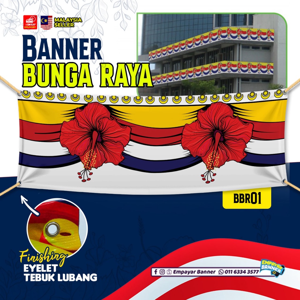 Bendera Hiasan Merdeka Bunga Raya Klasik 3 Pilihan | Shopee Malaysia