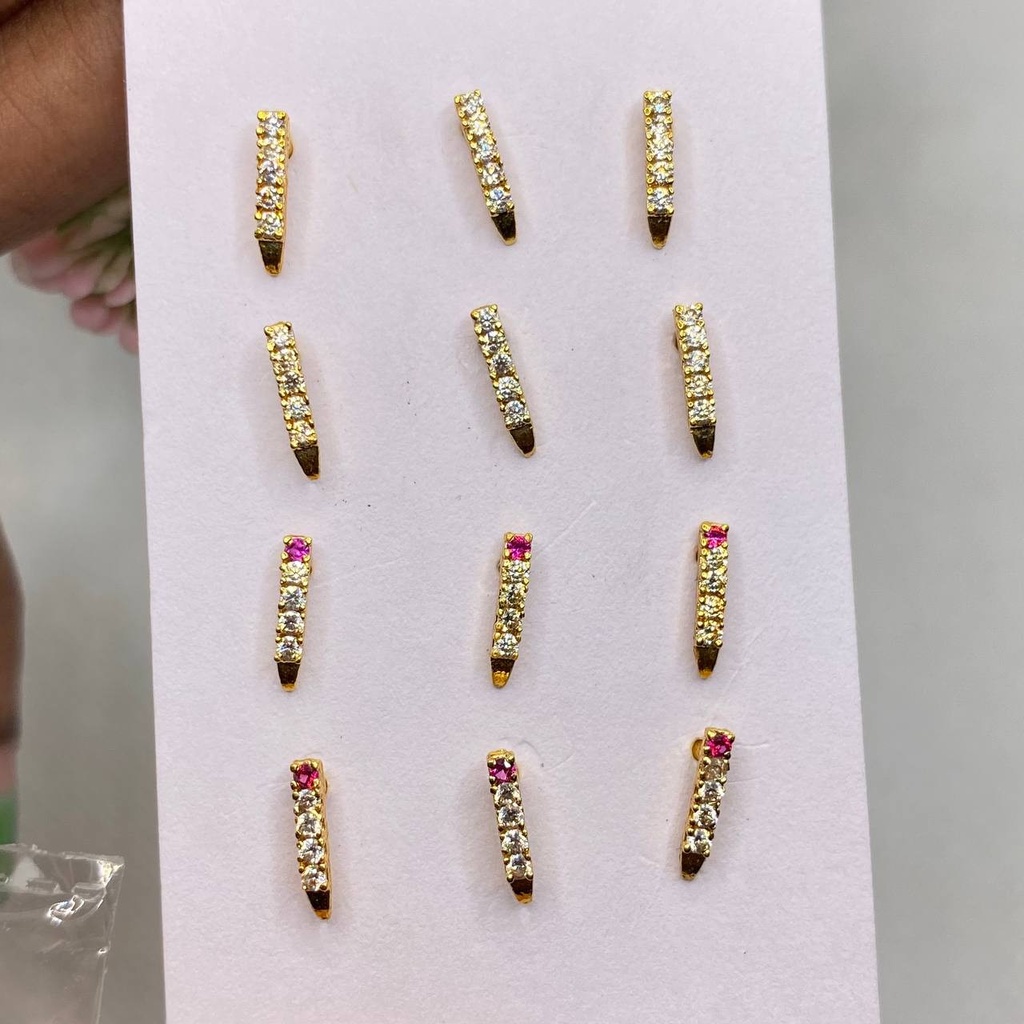 AD Stone Long Nose Pin Mukuthi Screw Back 9mm - NP05 | Shopee Malaysia