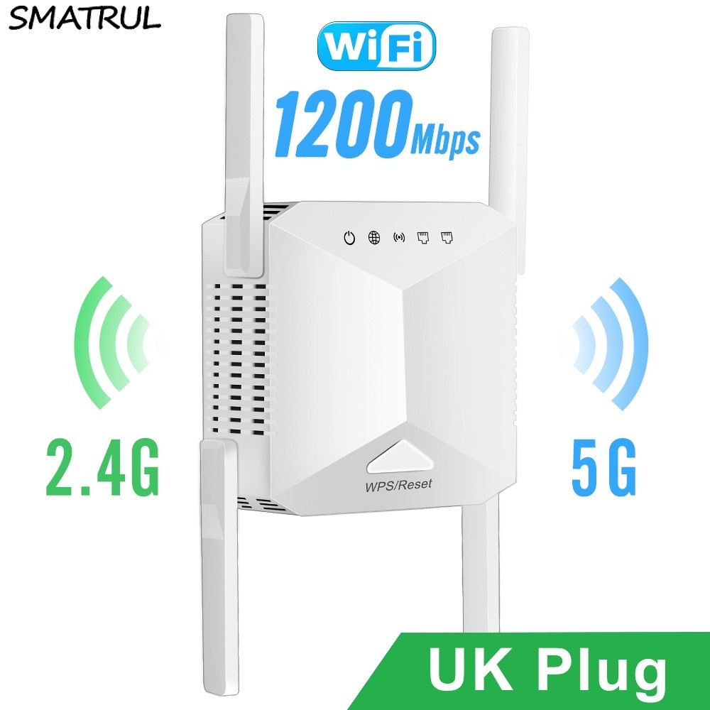 5Ghz 2.4G Wireless WiFi Repeater 1200Mbps Router Wifi Booster 2.4G Home ...