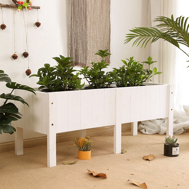 Indoor balcony flower trough outdoor rectangular high feet plantation ...
