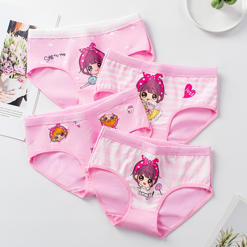 (2 - 13 Years Old) seluar dalam budak perempuan Kids Panties Girl Underwear Kids Panties Cotton ...
