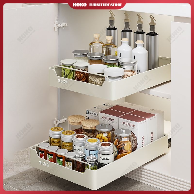 Cabinet Pullout Shelf In-Cabinet Organizer Storage Box Cabinet Pullout ...