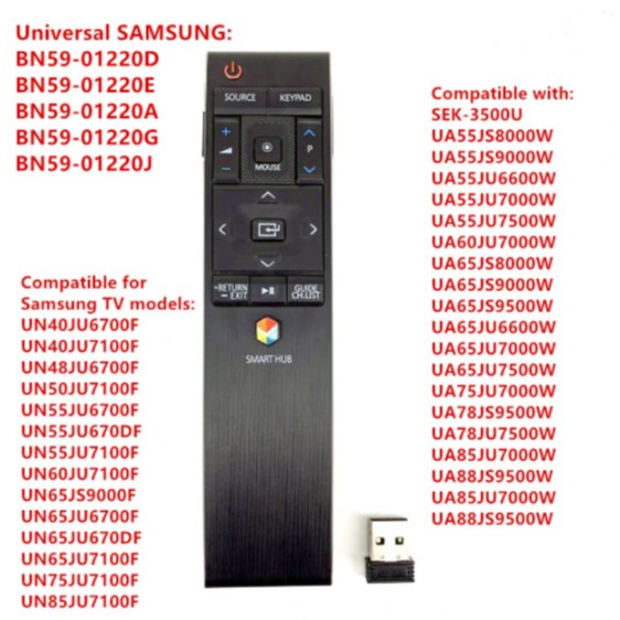 SAMSUNG BN59-01220D Smart Tv Remote BN59-01220E BN59-01220A BN59-01220G ...