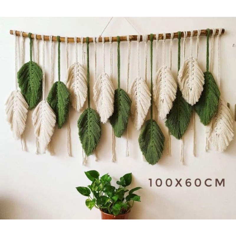 KATUN HIASAN DINDING Premium Macrame Macrame Wall Decoration/Macrame ...