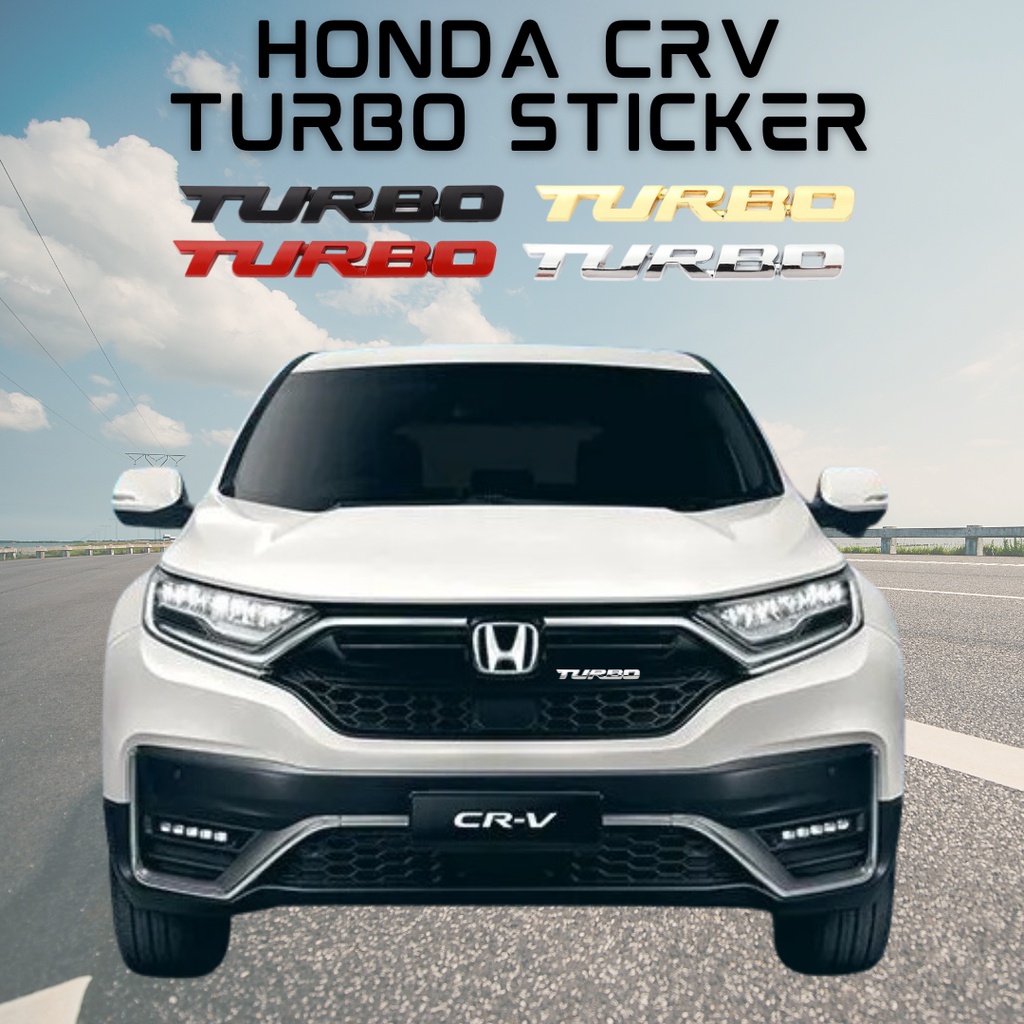 HONDA CRV 3D Car Metal TURBO Emblem Logo Sticker Badge Accessories ...