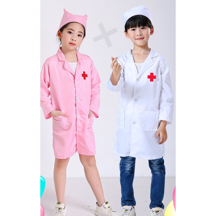 Doctor Nurse Play Set Kids Hospital Uniform Cosplay Baby Occupation ...