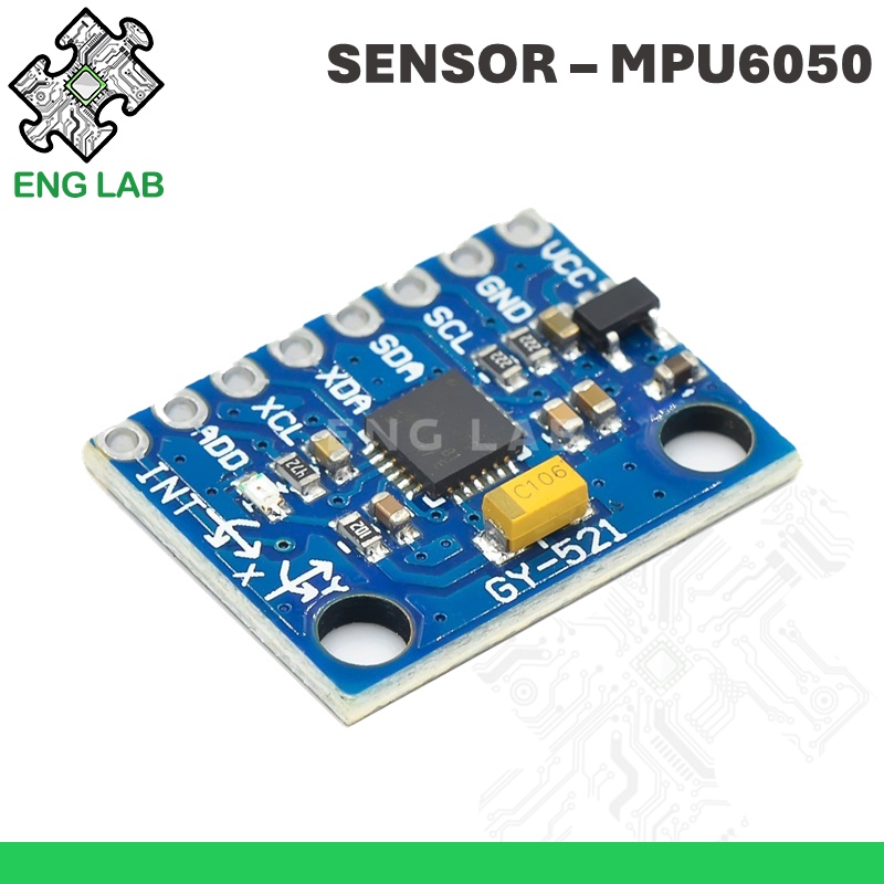 ENGLAB★MPU6050 6-Axis Sensor Module Tri-Axis Gyroscope Tri-Axis ...