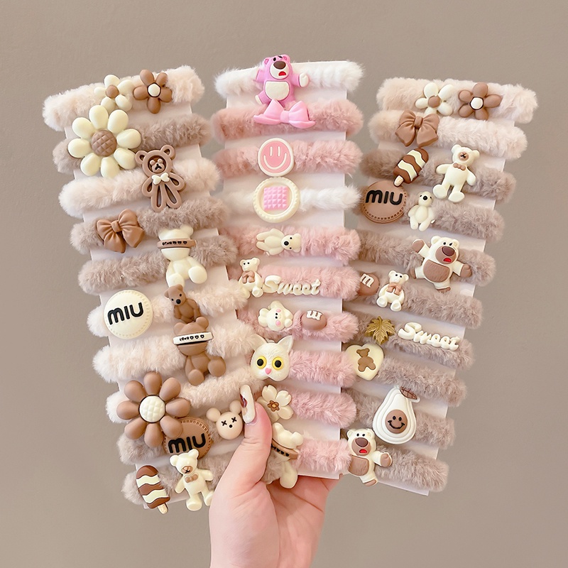 New Style Plush Hair Band Winter Leather Band Fluffy High Elastic Tie ...