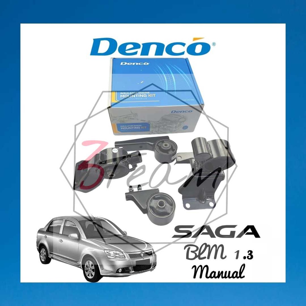 Denco Proton Saga BLM 1.3 [Manual] Engine Mounting Kit Set Original ...