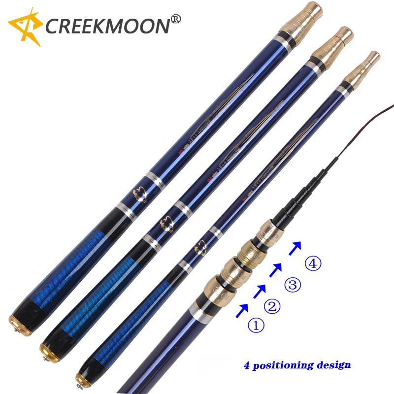3.6M-6.3M Adjustable Positioning Fishing Rod Telescopic Ultra-Short ...
