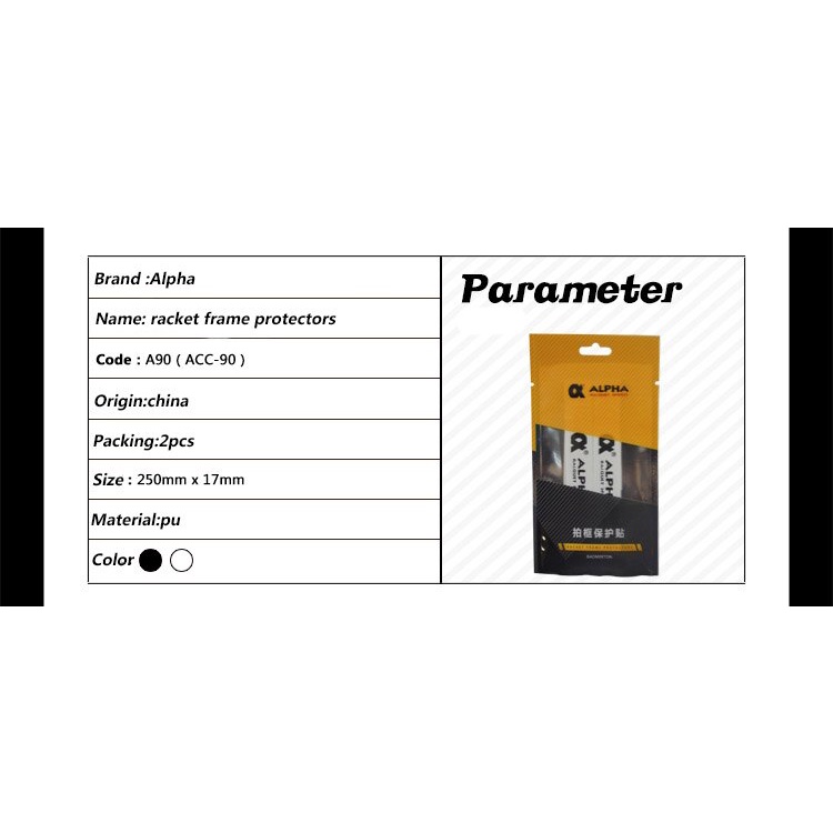 ALPHA Badminton Frame Protectors Racket Grips Tape Badminton Weight ...