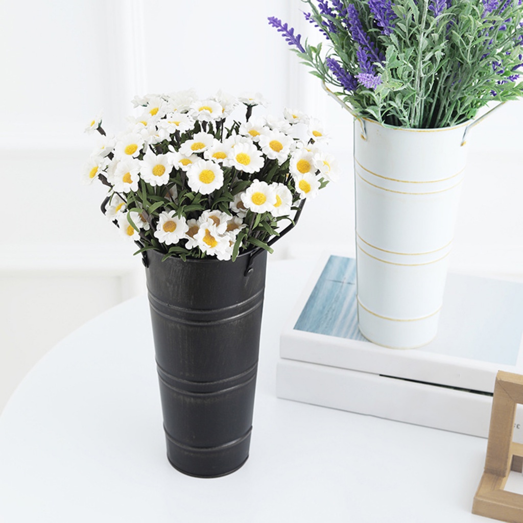 rich2.br Flower Bucket Table Decor Centerpiece Flower Bucket Rustproof ...