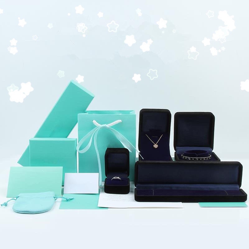 [Spot Express] Tiffany&Co. Counter Jewelry Packaging Earrings Box ...