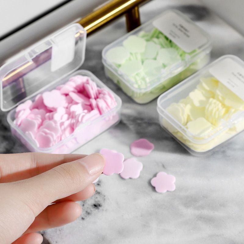 Portable Soap Tablet Antibacterial Hand Soap Tablet Disposable Travel ...