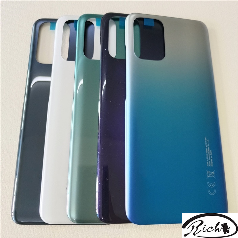 Original For Xiaomi Redmi Note 10 Back Battery Cover Door Panel Housing Case Replacement Parts ...