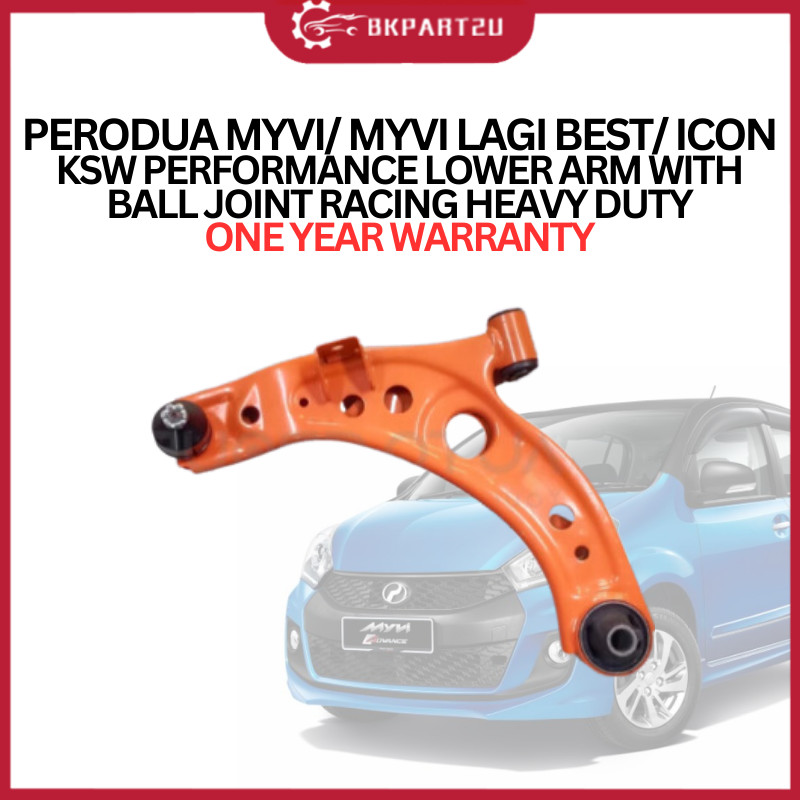 PERODUA MYVI/ MYVI LAGI BEST/ ICON KSW PERFORMANCE LOWER ARM WITH BALL ...