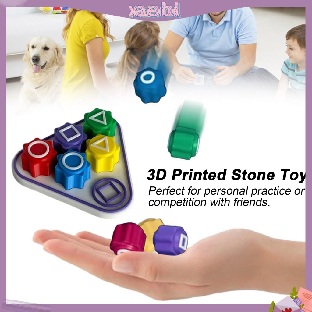 xavexbxl| Colorful Pebble Toy Fine Motor Skills Toy Colorful 3d Printed ...