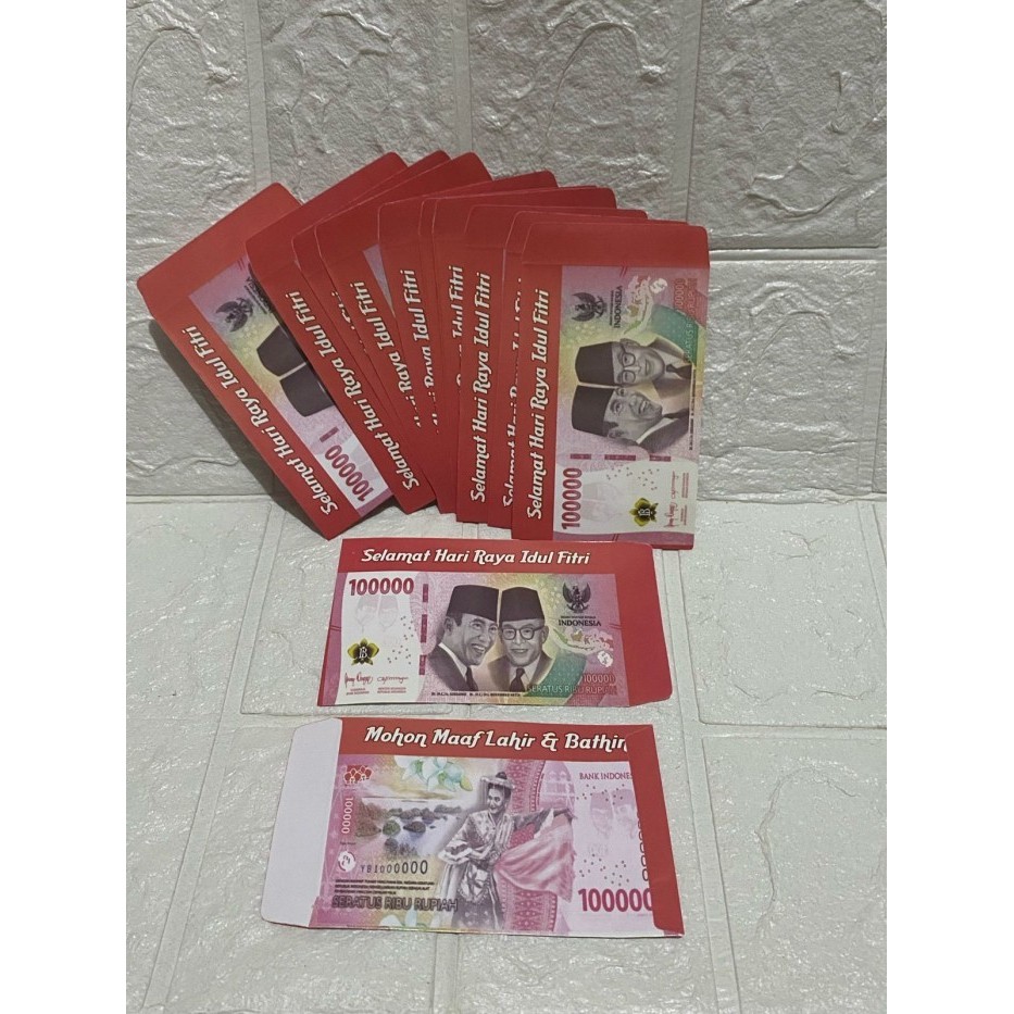 Ampau 2025 Eid envelope character MONEY 50 sheets - 100K MONEY | Shopee ...