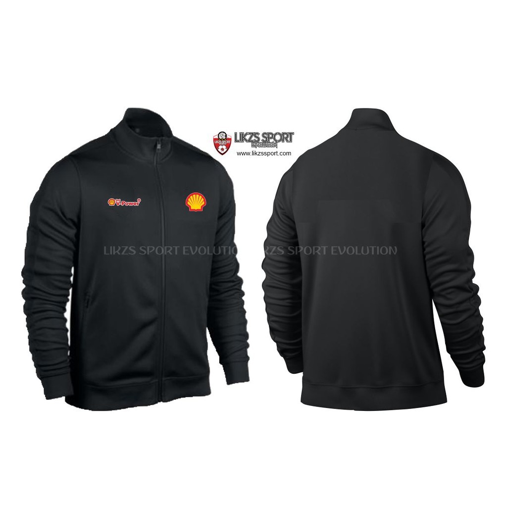 Shell V Power Track Top Jacket Sweater Kain Tebal | Shopee Malaysia