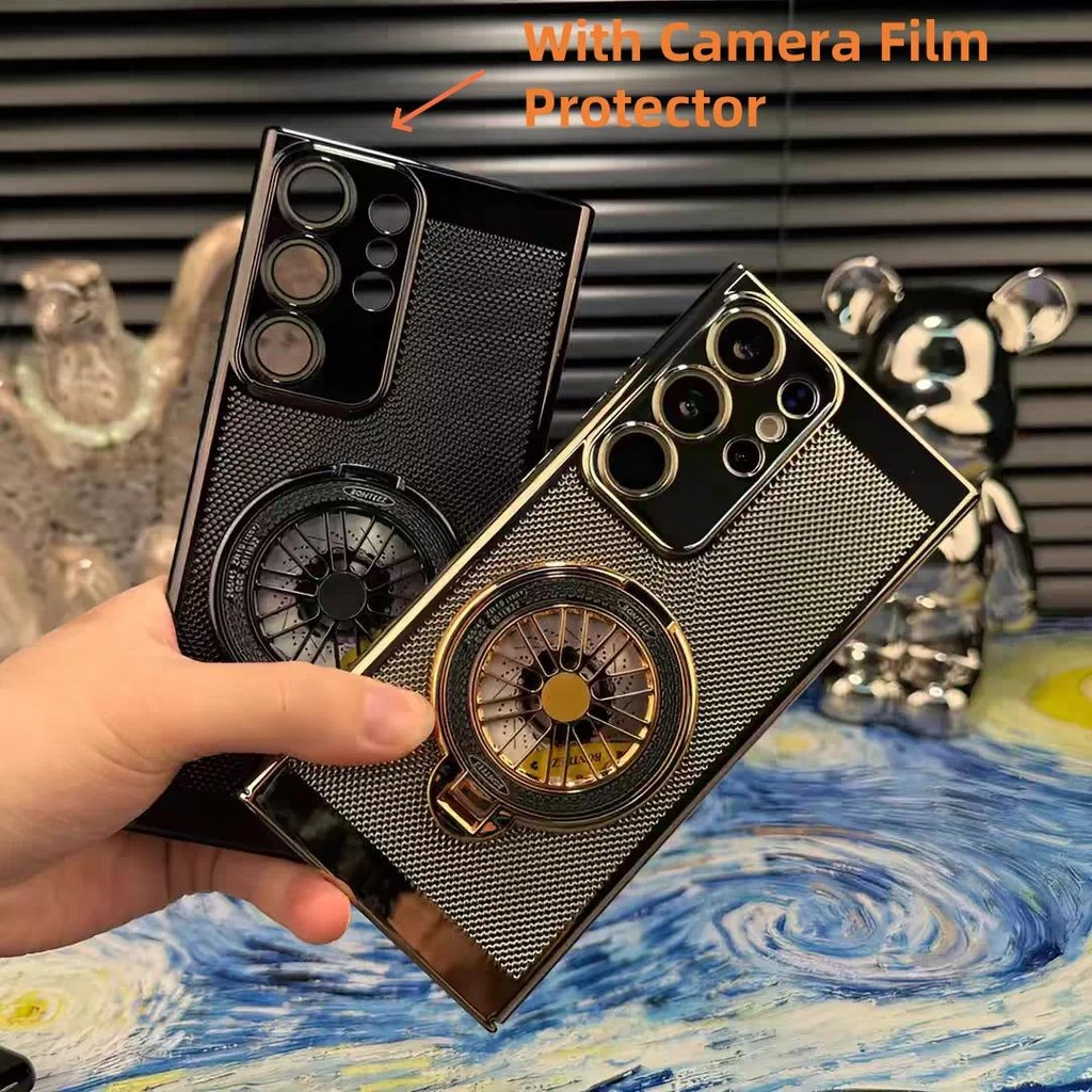 Heat Dissipate Mesh Case for Samsung S25+ S24 S25 Ultra Rotating ...