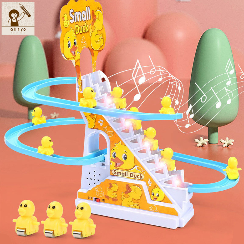 Education Toy Kid Diy Small Duck Dyanamic Music&Light Itik Mainan Baby ...