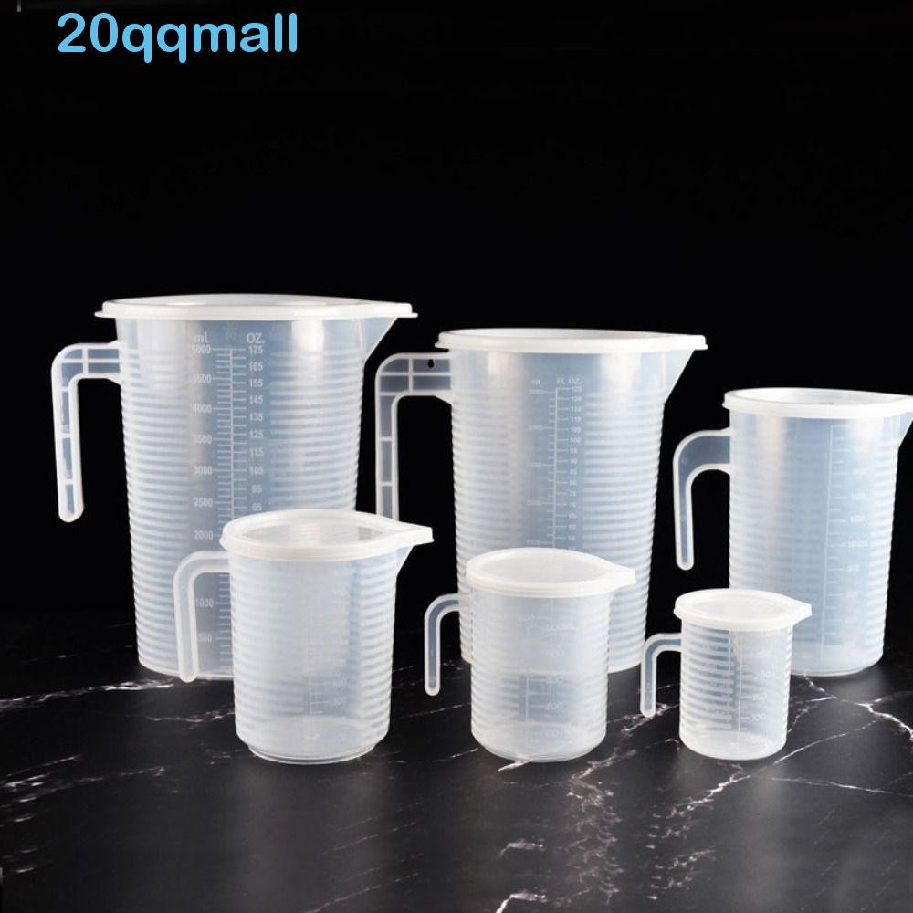 QQMALL Graduated Measuring Cup, Large-capacity Plastic Scale Cup ...
