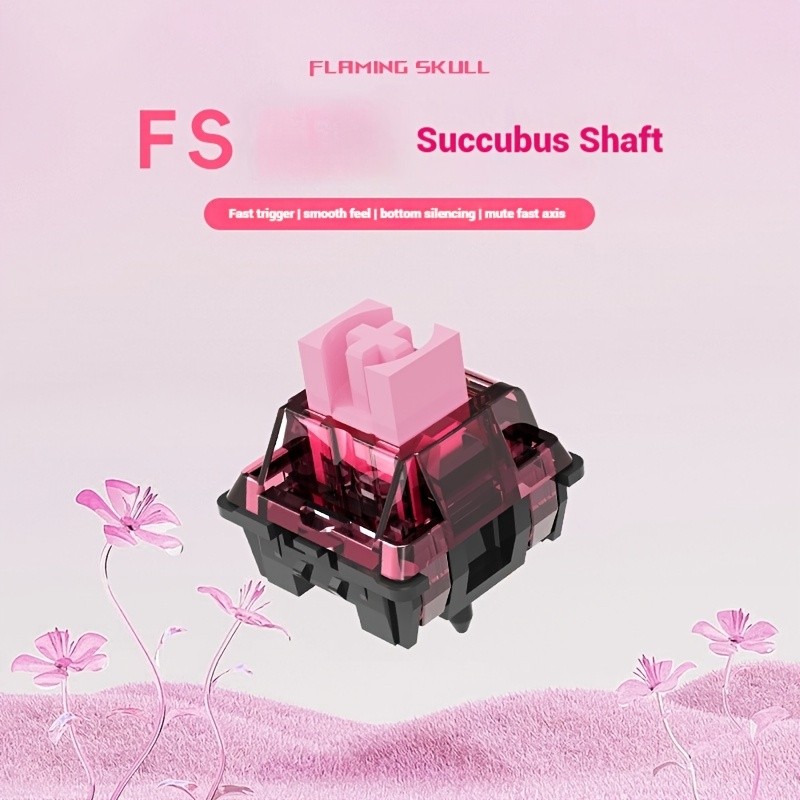 Flaming Skull Succubus Mechanical Keyboard Switches 5 PIN Linear Silent ...