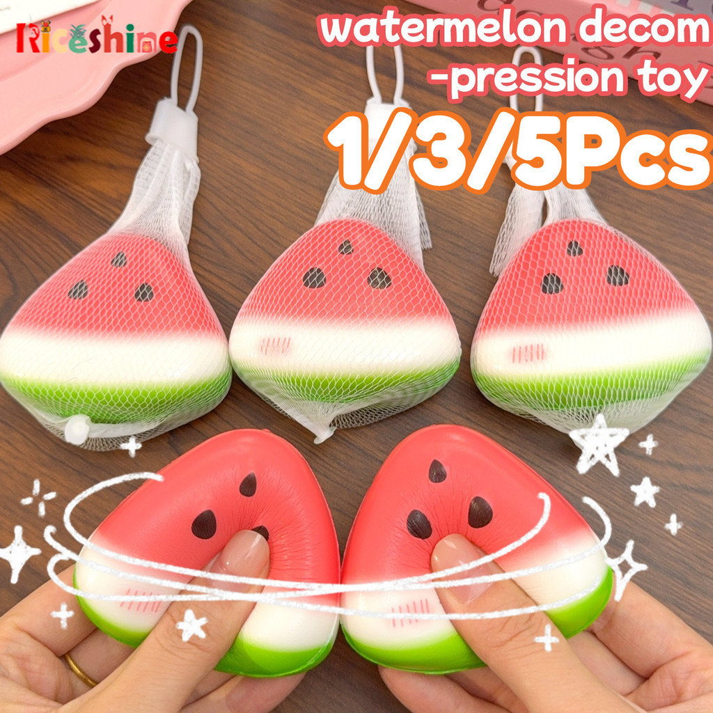 Creative Unique Red Watermelon Adult Children Squeezing Toy- Cute Soft ...