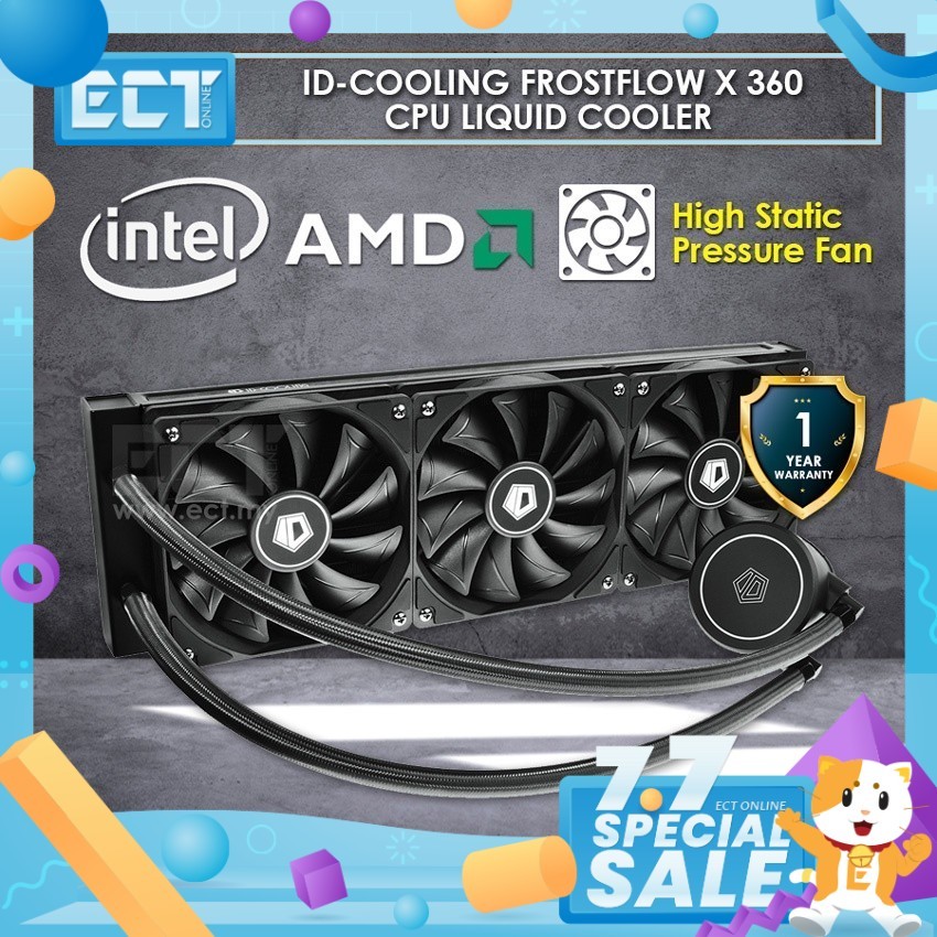 ID-Cooling Frostflow X 360 With Micro Fin Copper Base Water Cooling Fan ...