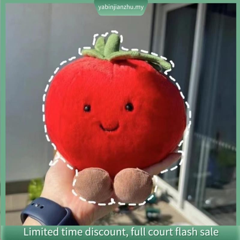 Tomato Plush Doll Cute Tomato Stuffed Vegetable Plush Toy Soft Teddy ...