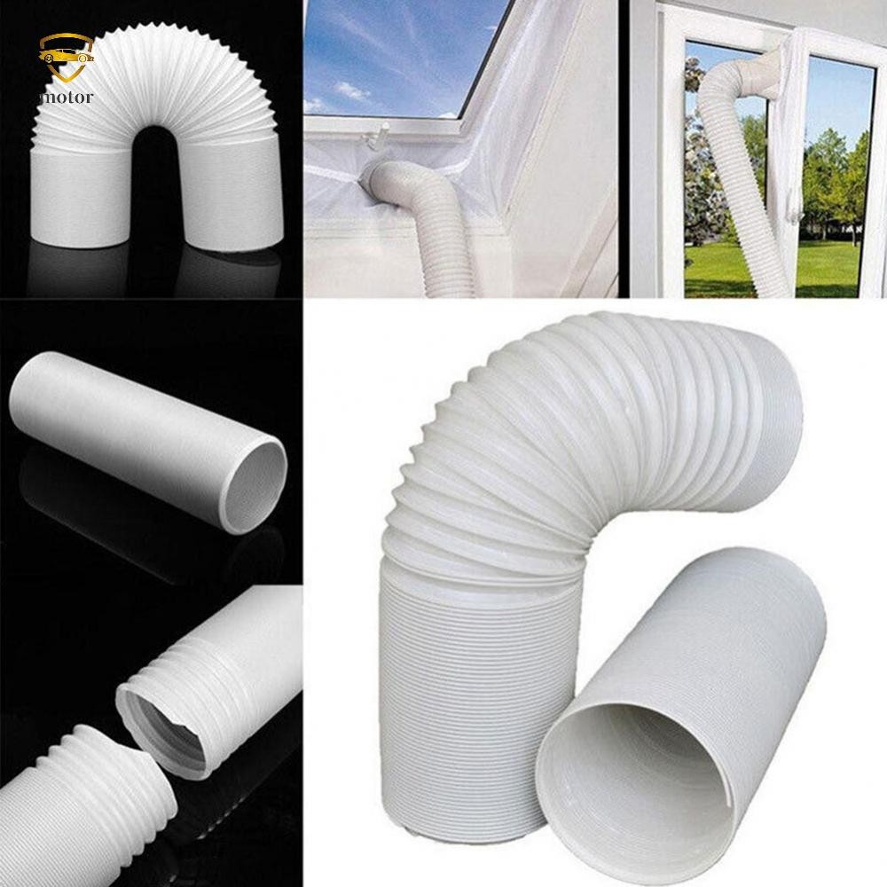 Air Conditioner Pipe PVC+steel Wire Portable White 130/150mm 1M Air ...