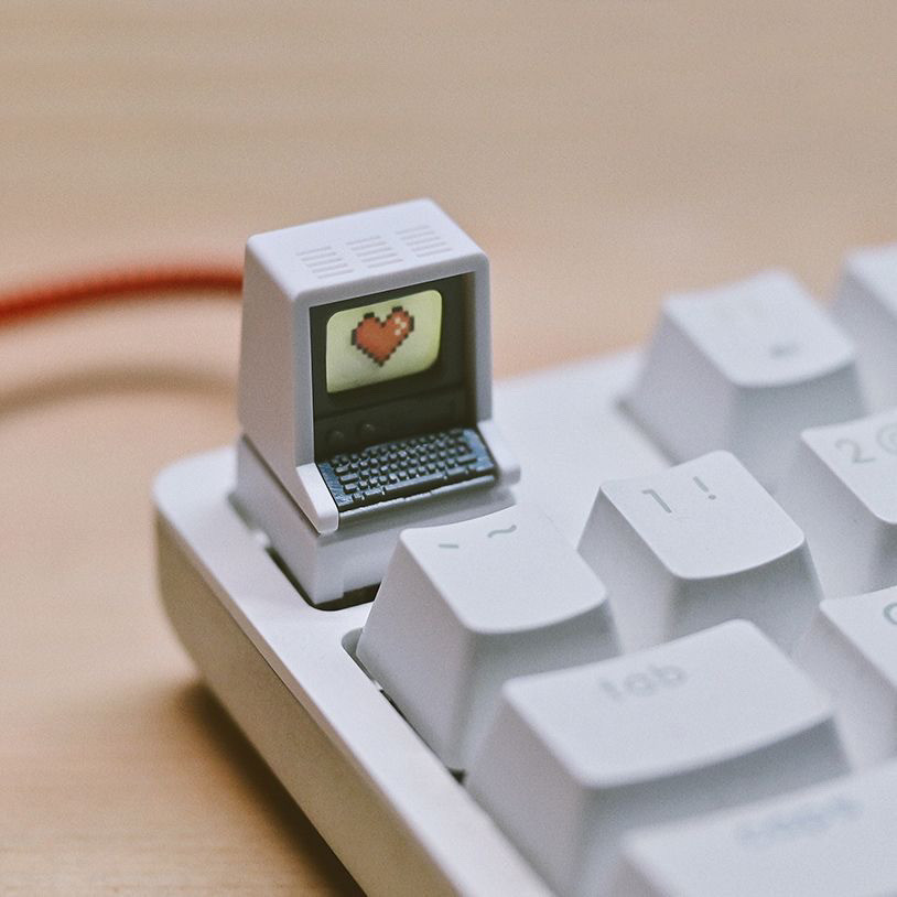 Keycap Shop mac mac Pyramid K-03 Small TV Keycap Retro Unique ...