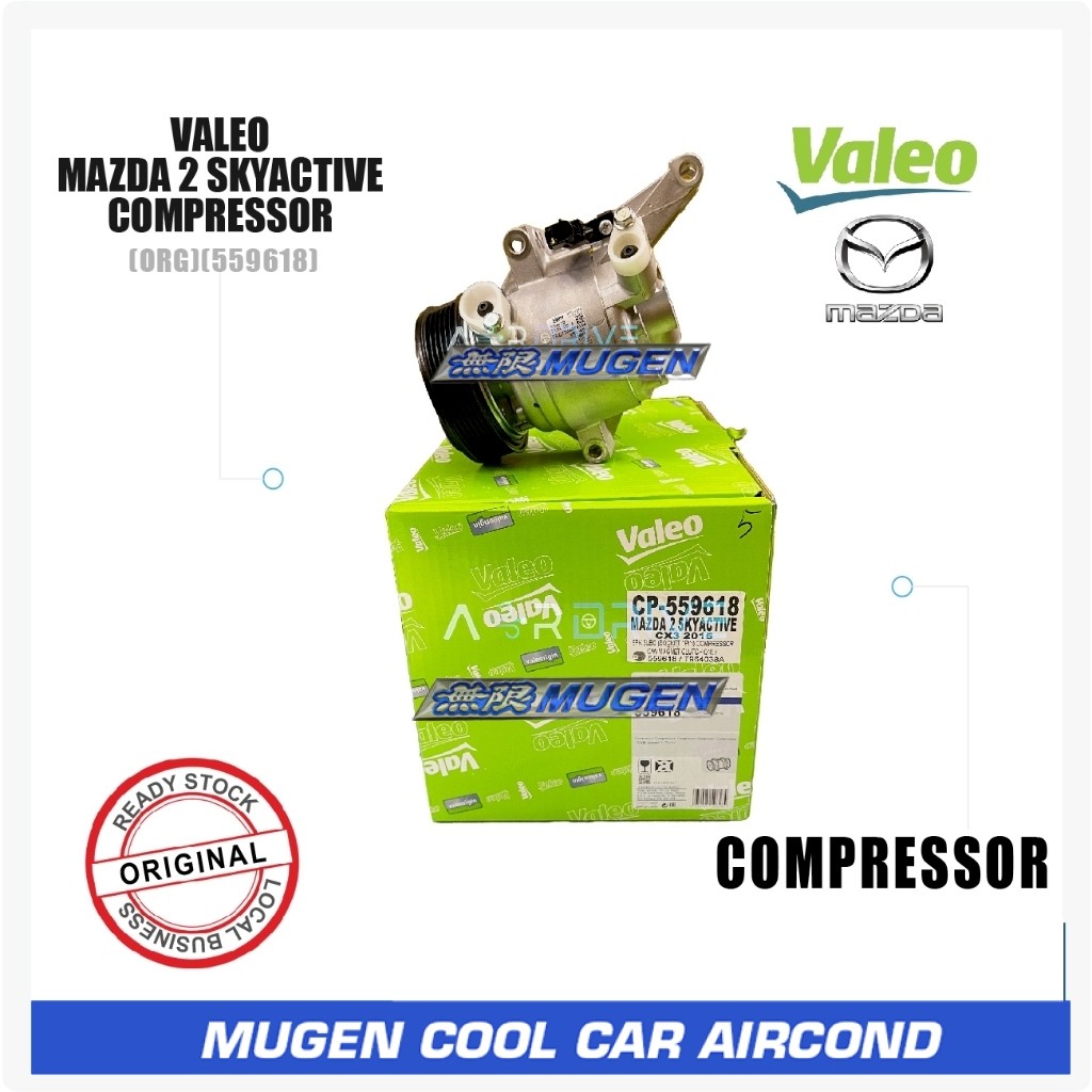 MGC ORIGINAL VALEO MAZDA 2 SKYACTIV / CX3 6PK COMPRESSOR ( 559618 ...