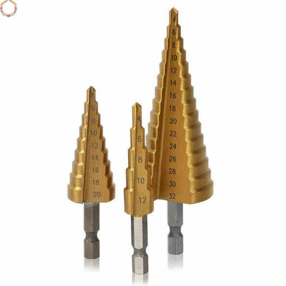 [HME]Reliable Step Cone Drill Bit with Titanium Coating 4 32mm Metal ...