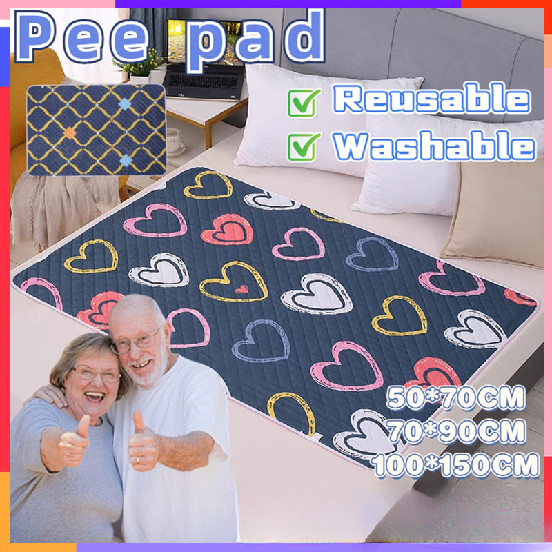 Washable Changing Mat Waterproof Diaper Mat Reusable Urine Pad Pelapik ...