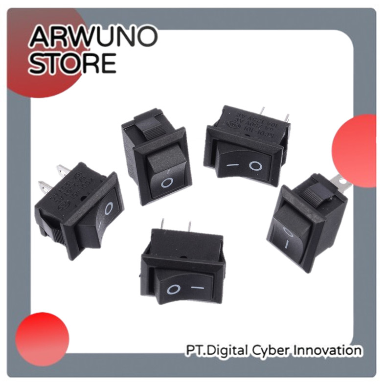 Switch 21mm x 15mm Rocker Switch 2 Pin 10A 125VAC / 6A 250VAC 2 feet ...