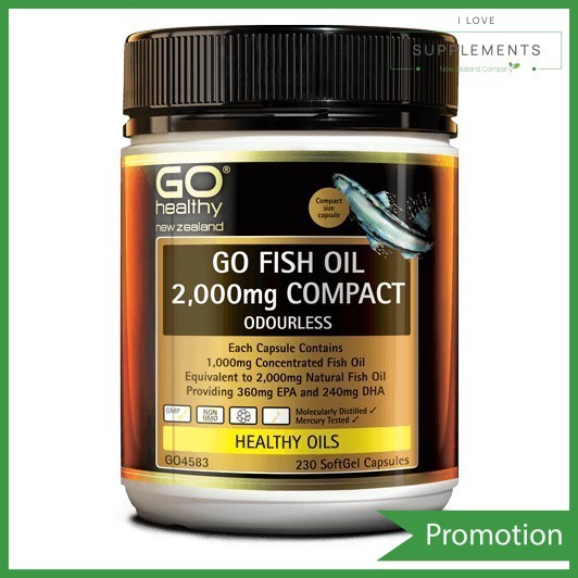 Go Healthy Go Fish Oil 2,000mg Compact 230 Capsules | Shopee Malaysia