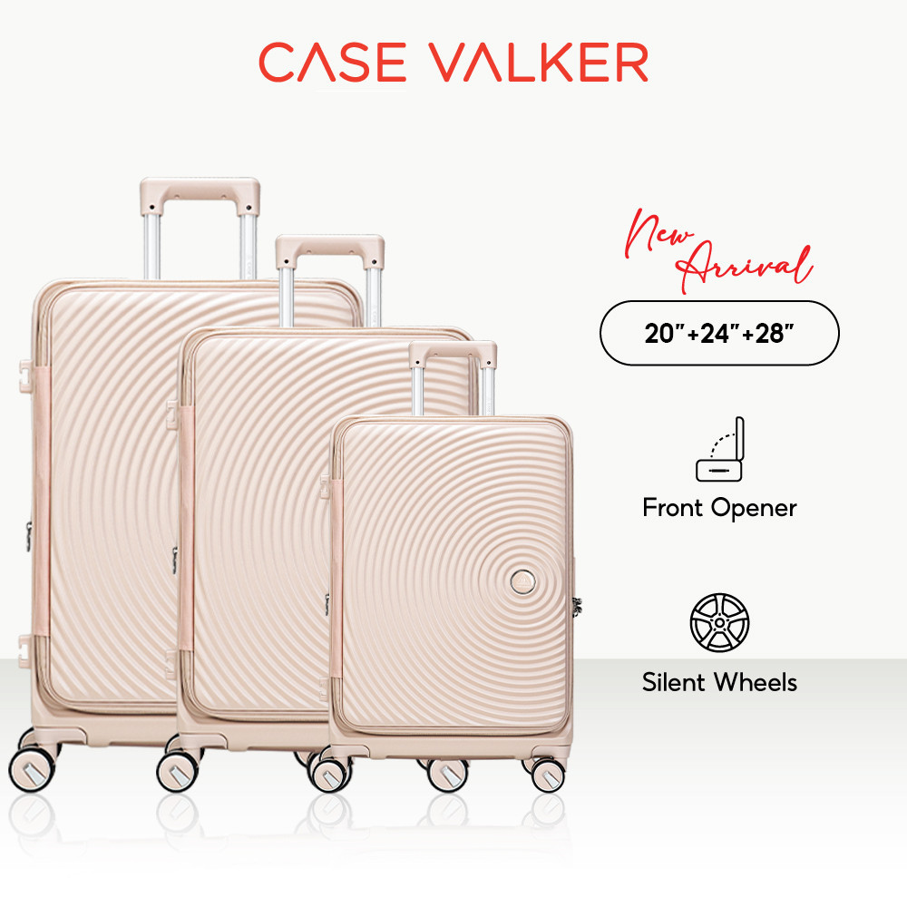 Case Valker EVE PC Luggage bag Hard Case TSA Lock Expandable Suitcase ...
