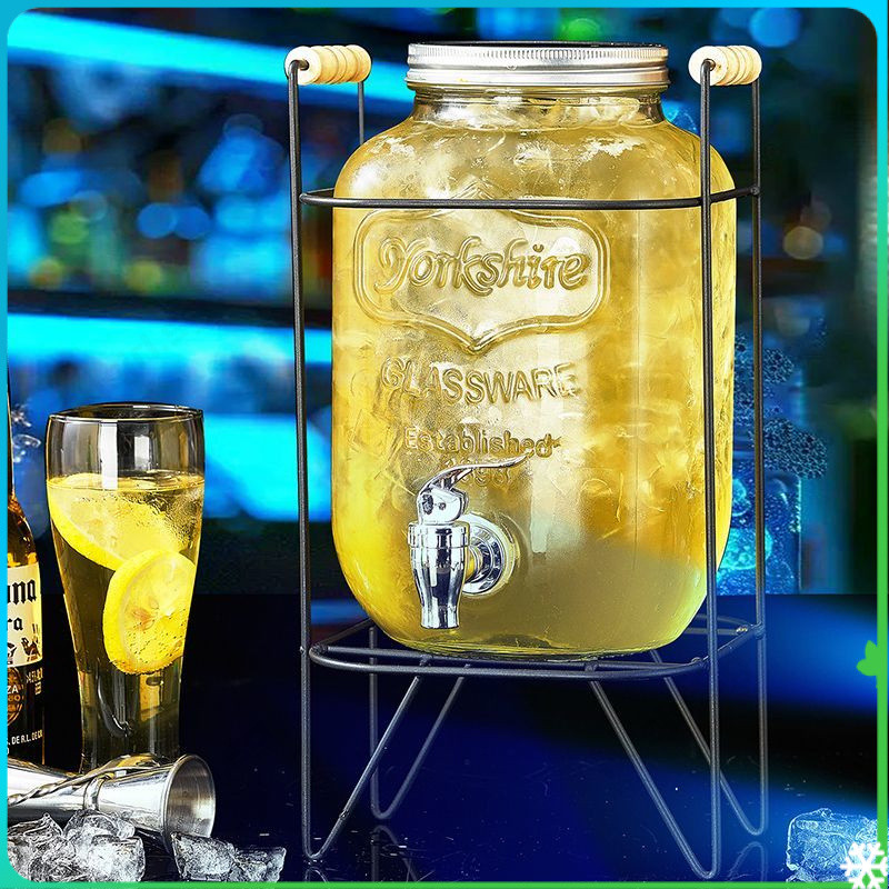 Coke bucket Wine bucket with tap glass bottle juice drink bucket ...