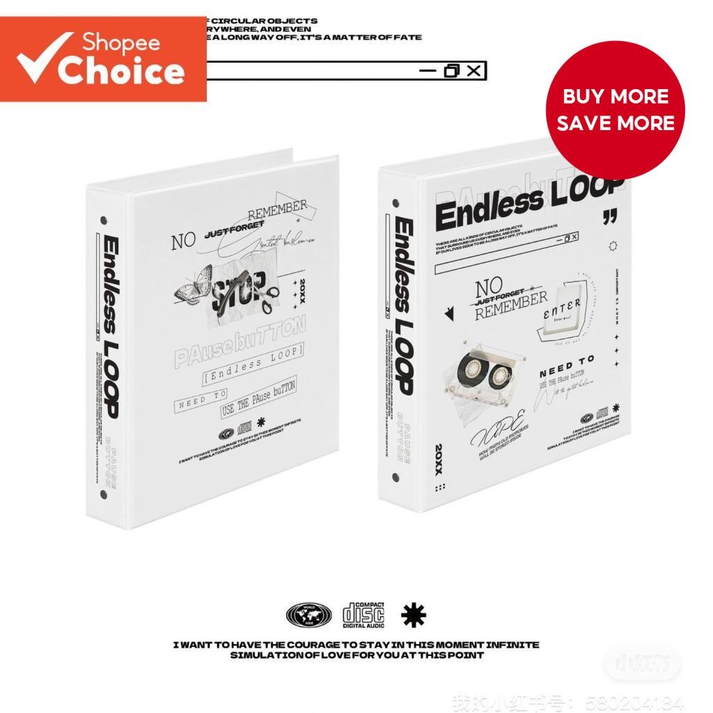 Steve A5 Infinite Loop Cardboard Card Album Book 3-inch four-square ...
