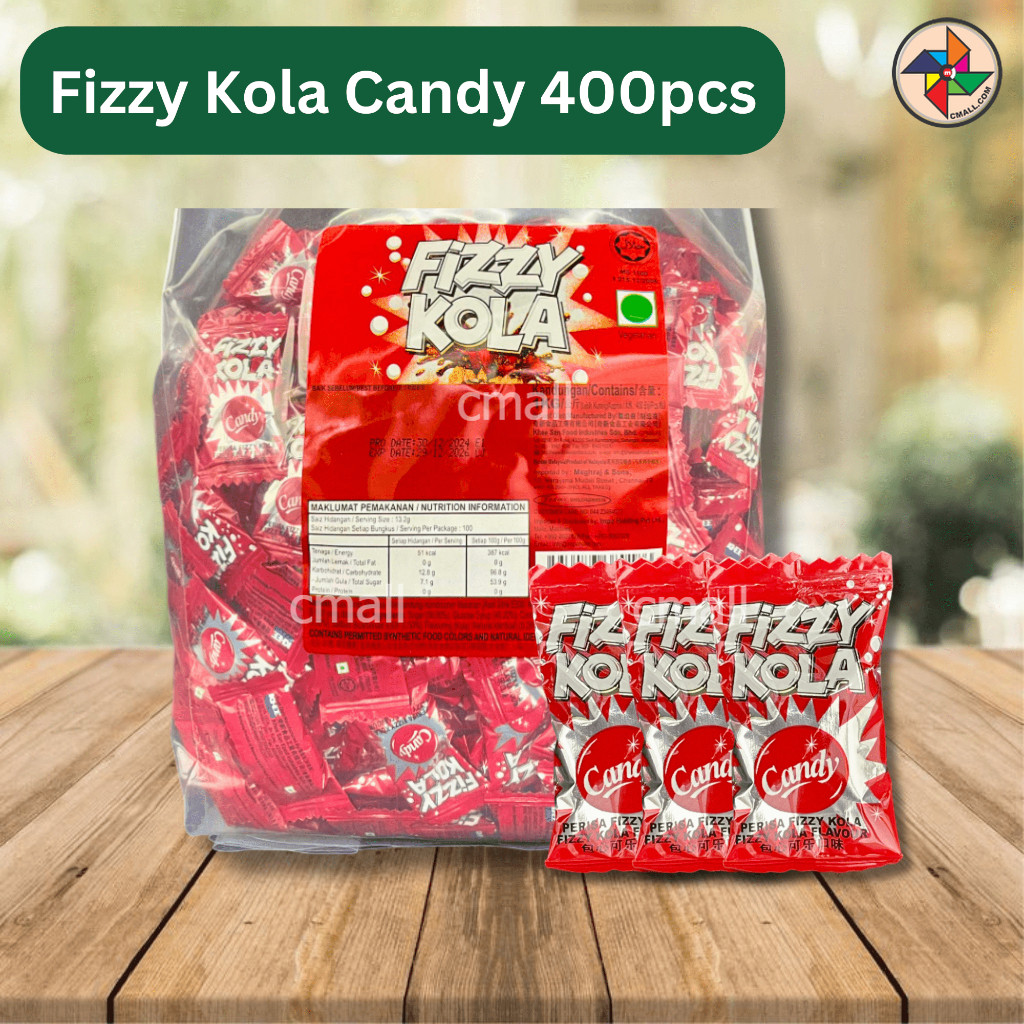 [CM] Fizzy Kola Candy Coca Cola Sweet Candy BIG Pack 400pcs Halal ...